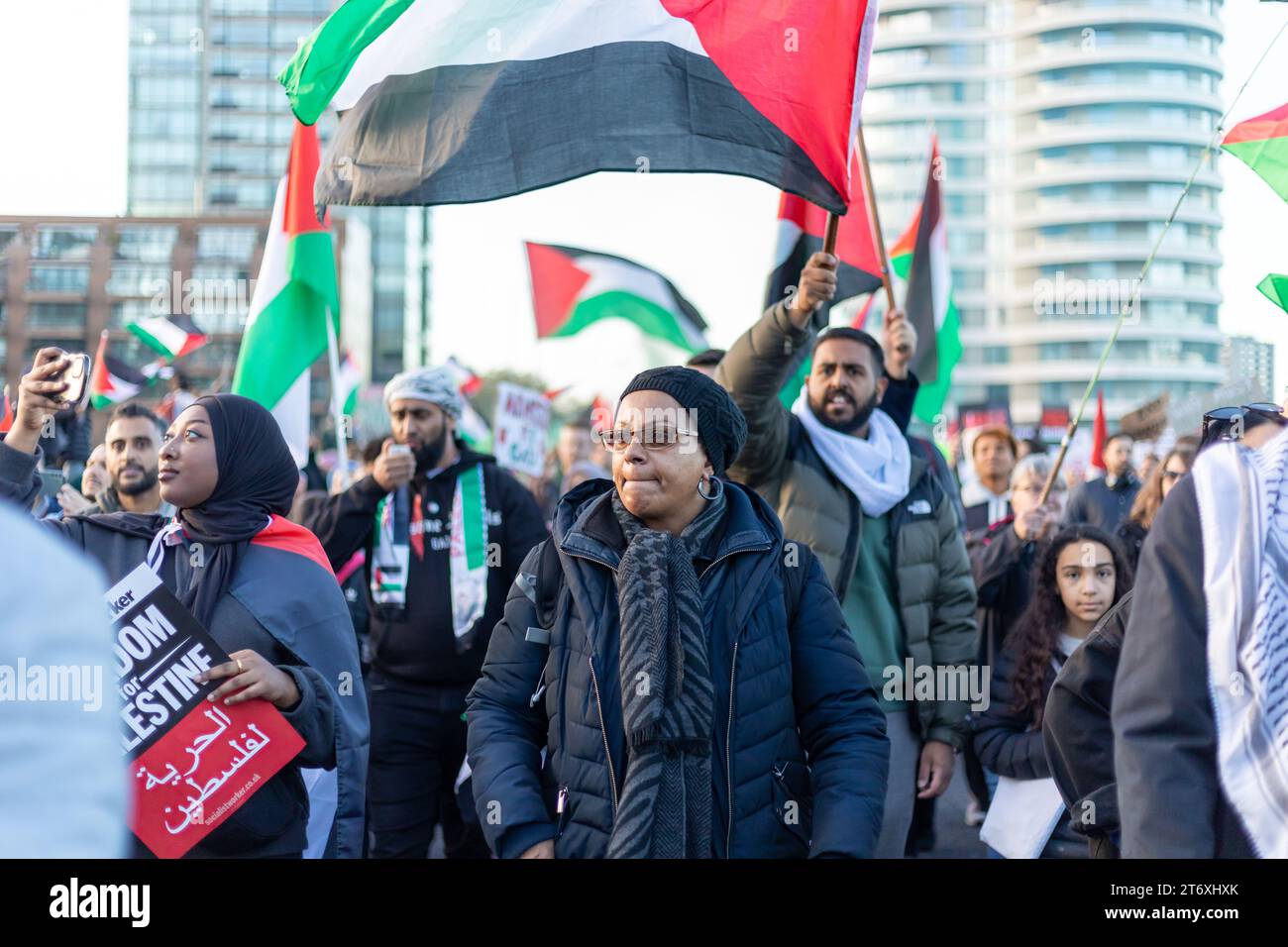 11th November Palestinian Solidarity March - Armistace Day Stock Photo ...