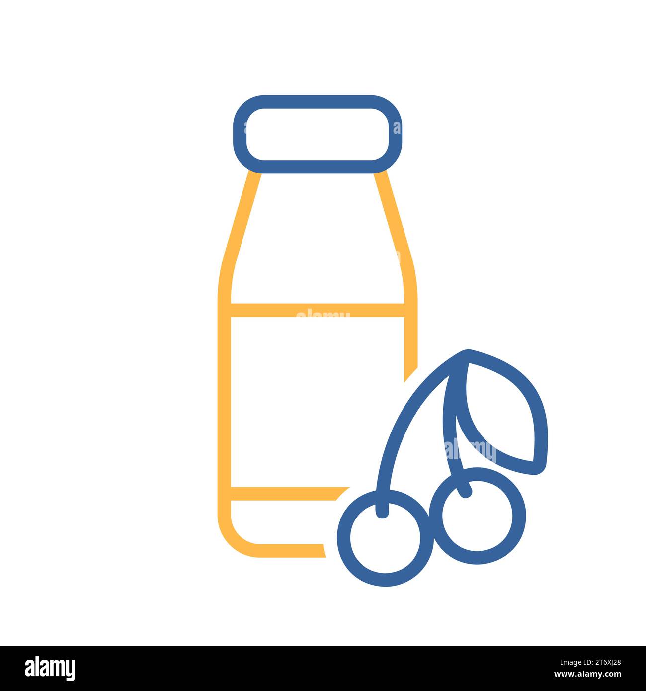 Granola milk yoghurt Stock Vector Images - Alamy