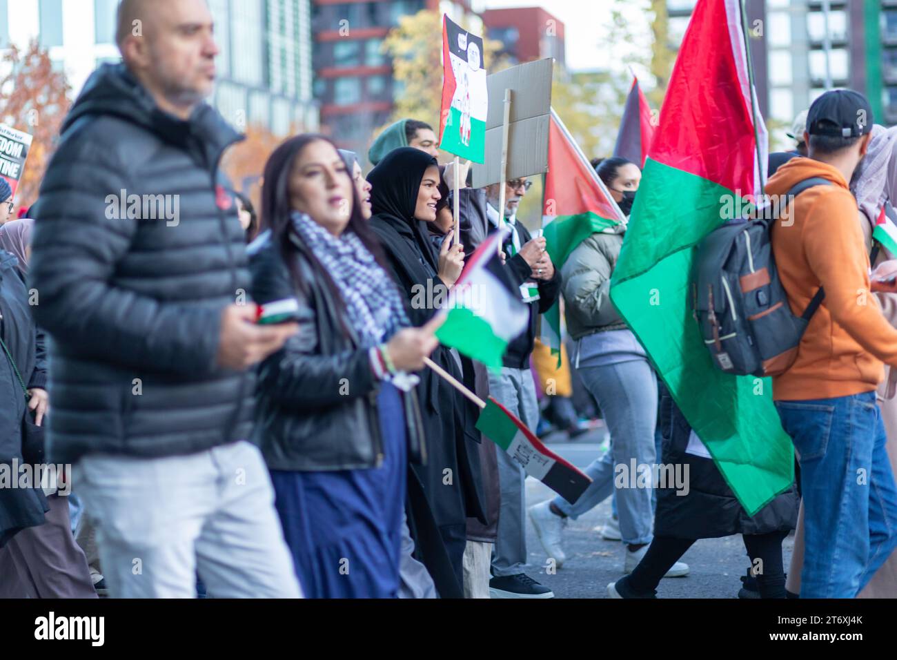 11th November Palestinian Solidarity March - Armistace Day Stock Photo ...