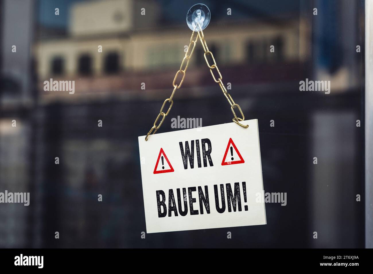 11 November 2023: We build a sign on the door of a restaurant or store ...