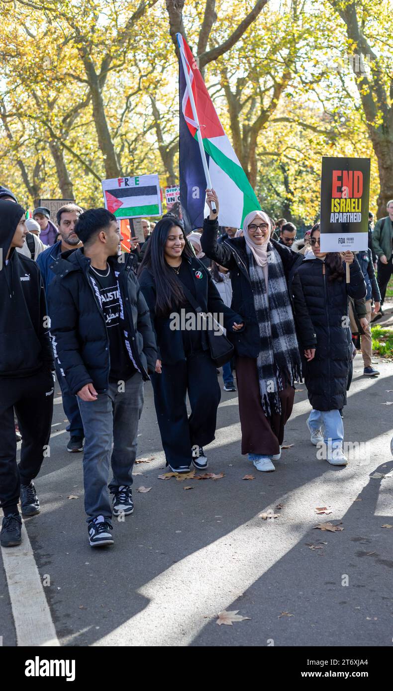 11th November Palestinian Solidarity March - Armistace Day Stock Photo ...