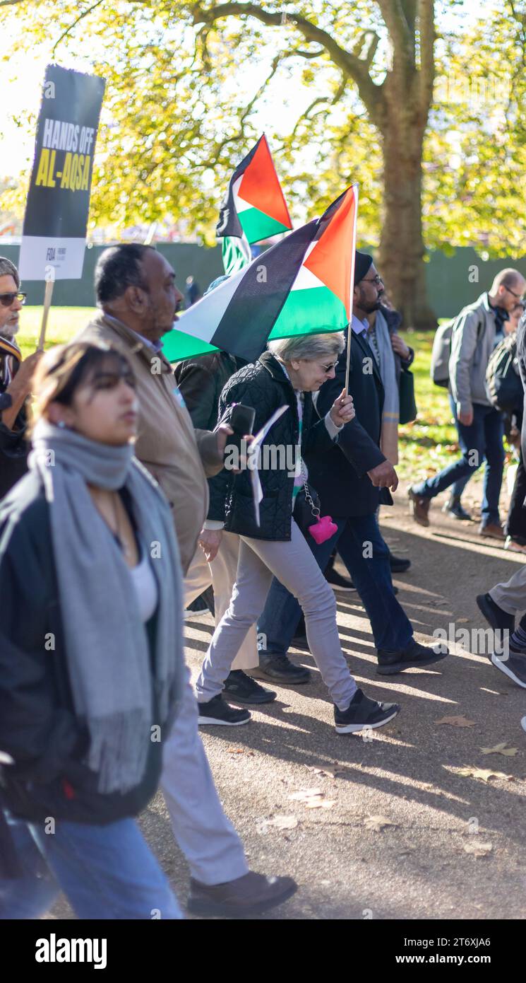 11th November Palestinian Solidarity March - Armistace Day Stock Photo ...