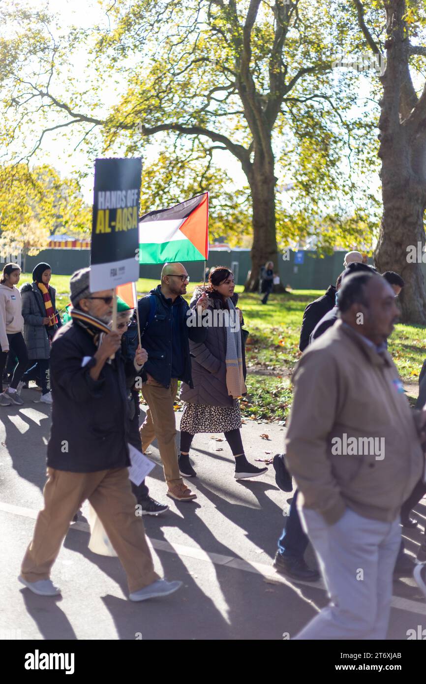 11th November Palestinian Solidarity March - Armistace Day Stock Photo ...