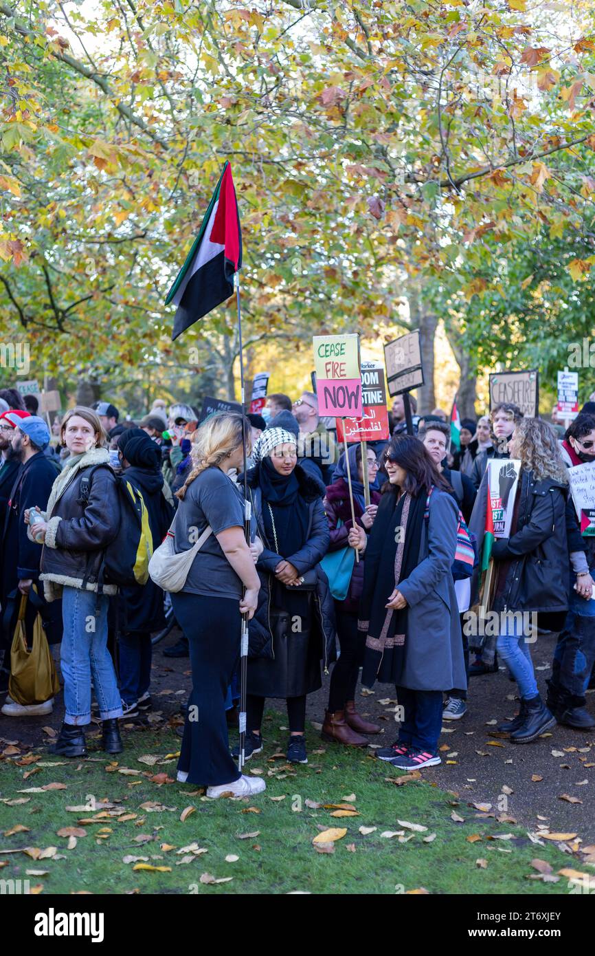 11th November Palestinian Solidarity March - Armistace Day Stock Photo ...