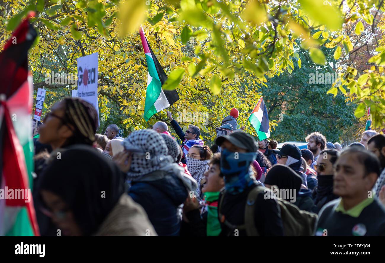 11th November Palestinian Solidarity March - Armistace Day Stock Photo ...