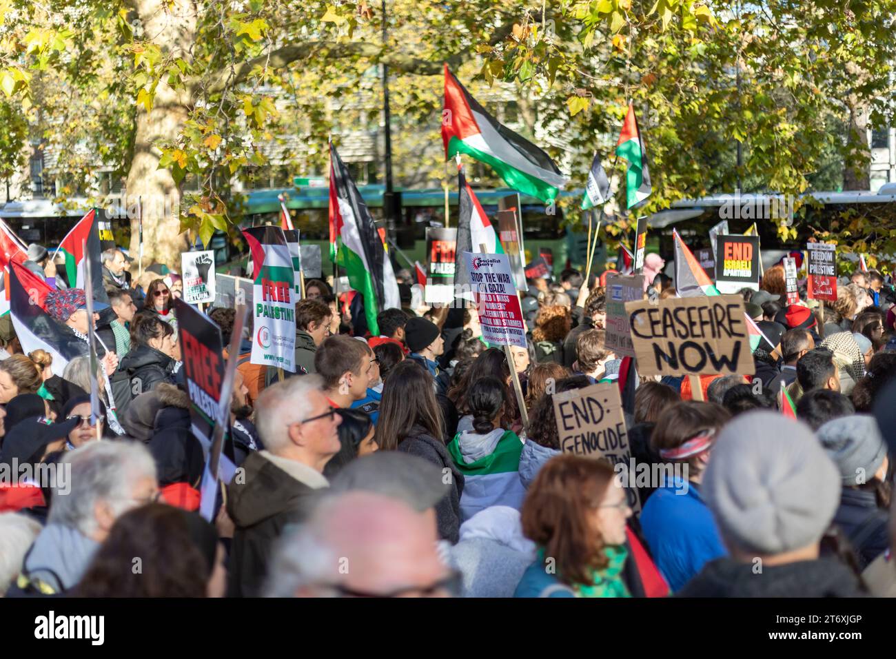11th November Palestinian Solidarity March - Armistace Day Stock Photo ...