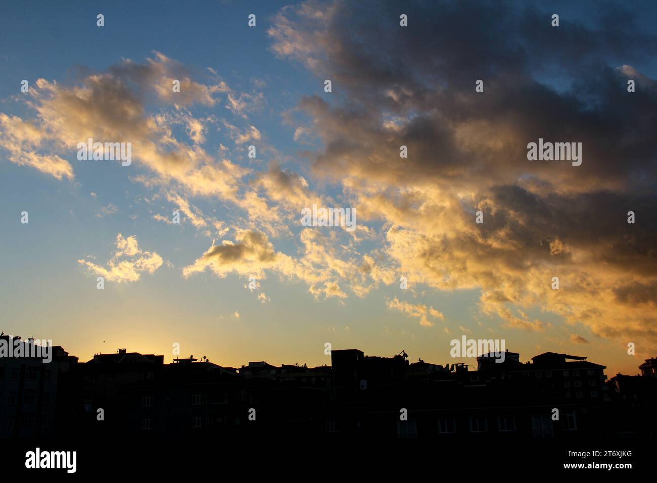 Cityscapes Captured in Backlight Stock Photo - Alamy