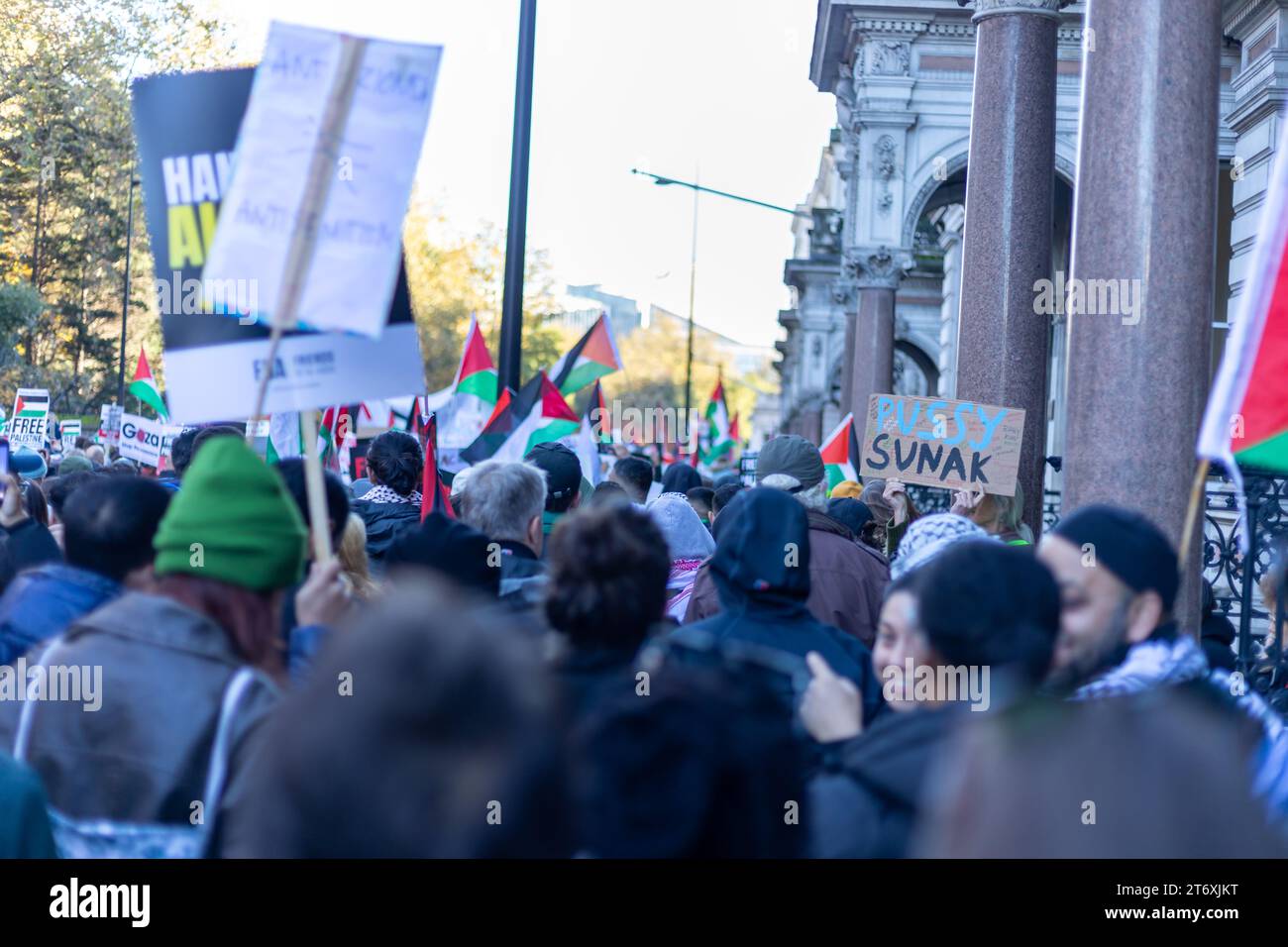 11th November Palestinian Solidarity March - Armistace Day Stock Photo ...