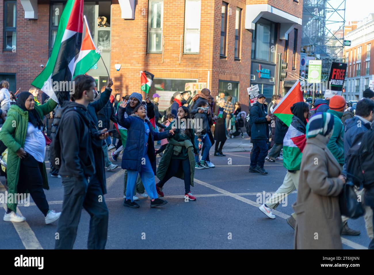 11th November Palestinian Solidarity March - Armistace Day Stock Photo ...