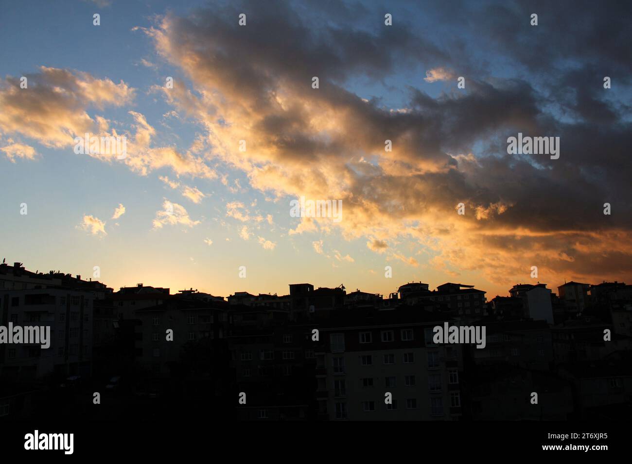 Cityscapes Captured in Backlight Stock Photo - Alamy