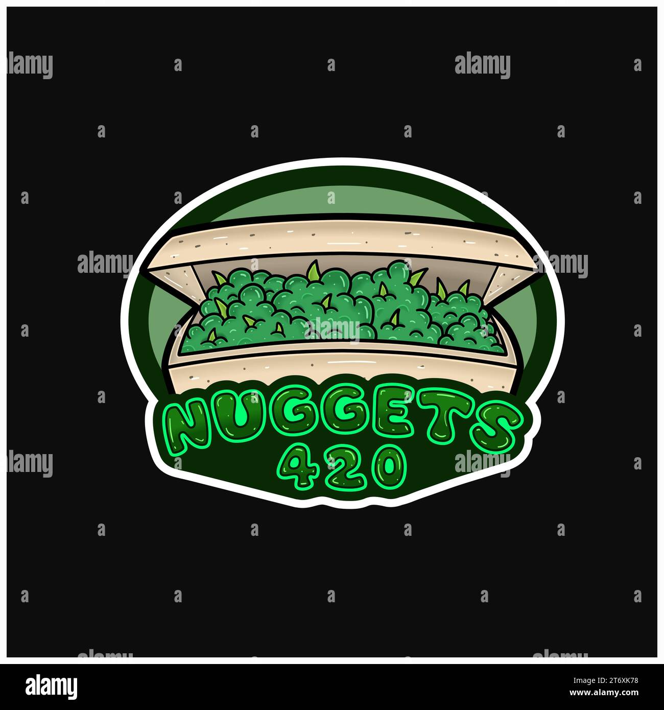 Weedbud In Packaging Logo and Nugget 420 Text. Weed Design For Logo ...