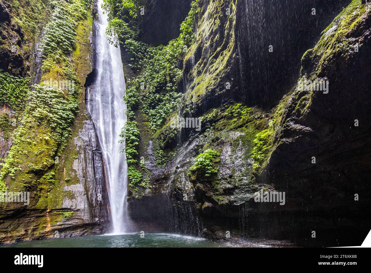 The Sekumpul Waterfall, a large waterfall in the middle of the jungle ...