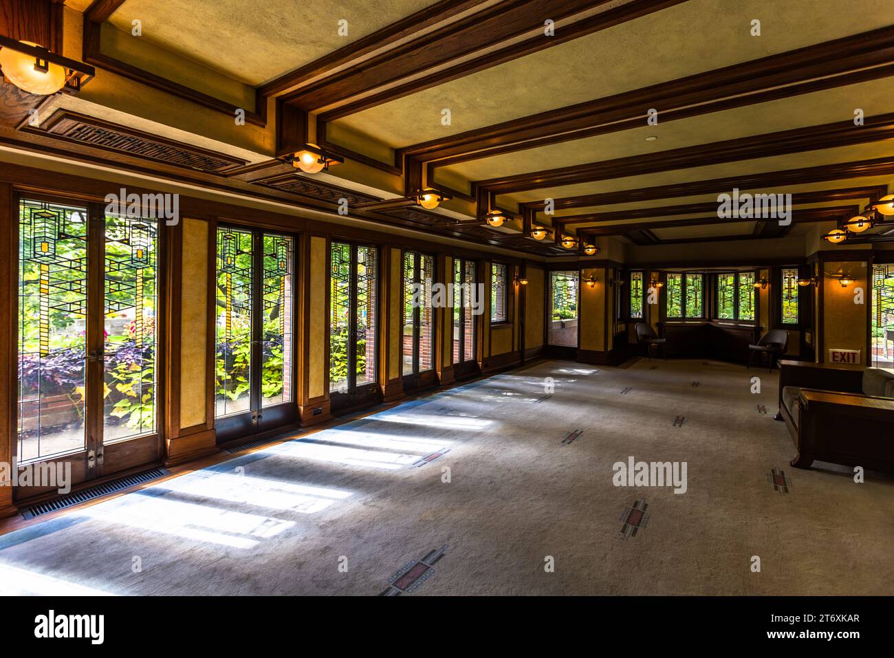 Frederick C. Robie House is a prairie-style House designed by Frank Lloyd Wright in 1910 near ...