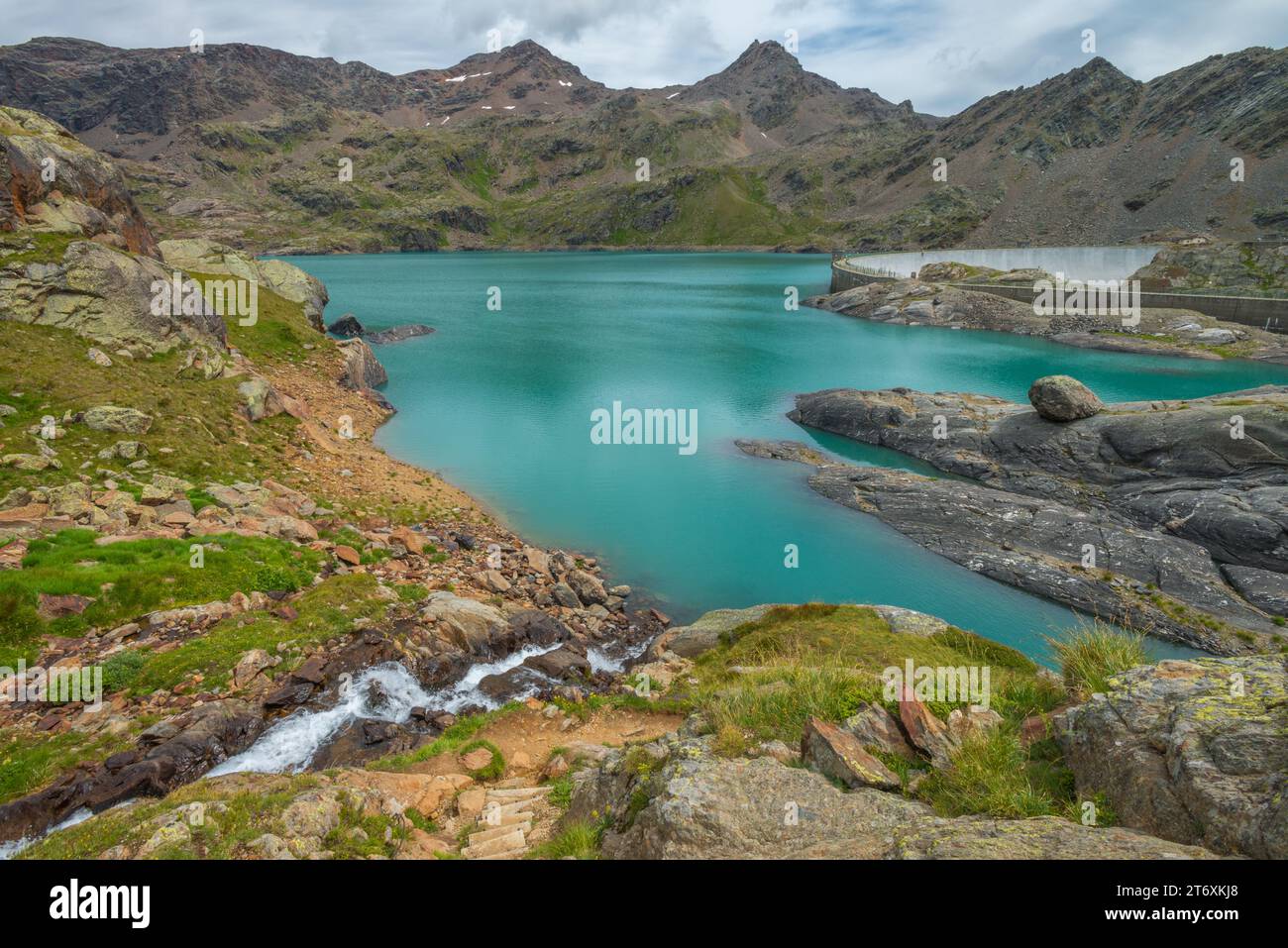 Artificial lake mountains alps summit hi-res stock photography and ...