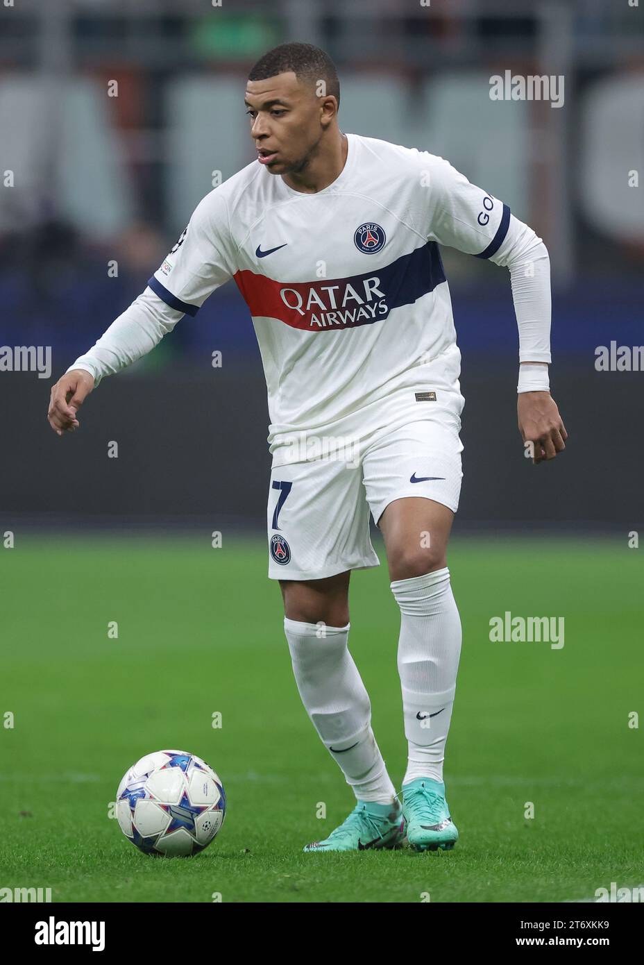 Milan, Italy, 7th November 2023. Kylian Mbappe of PSG during the UEFA ...