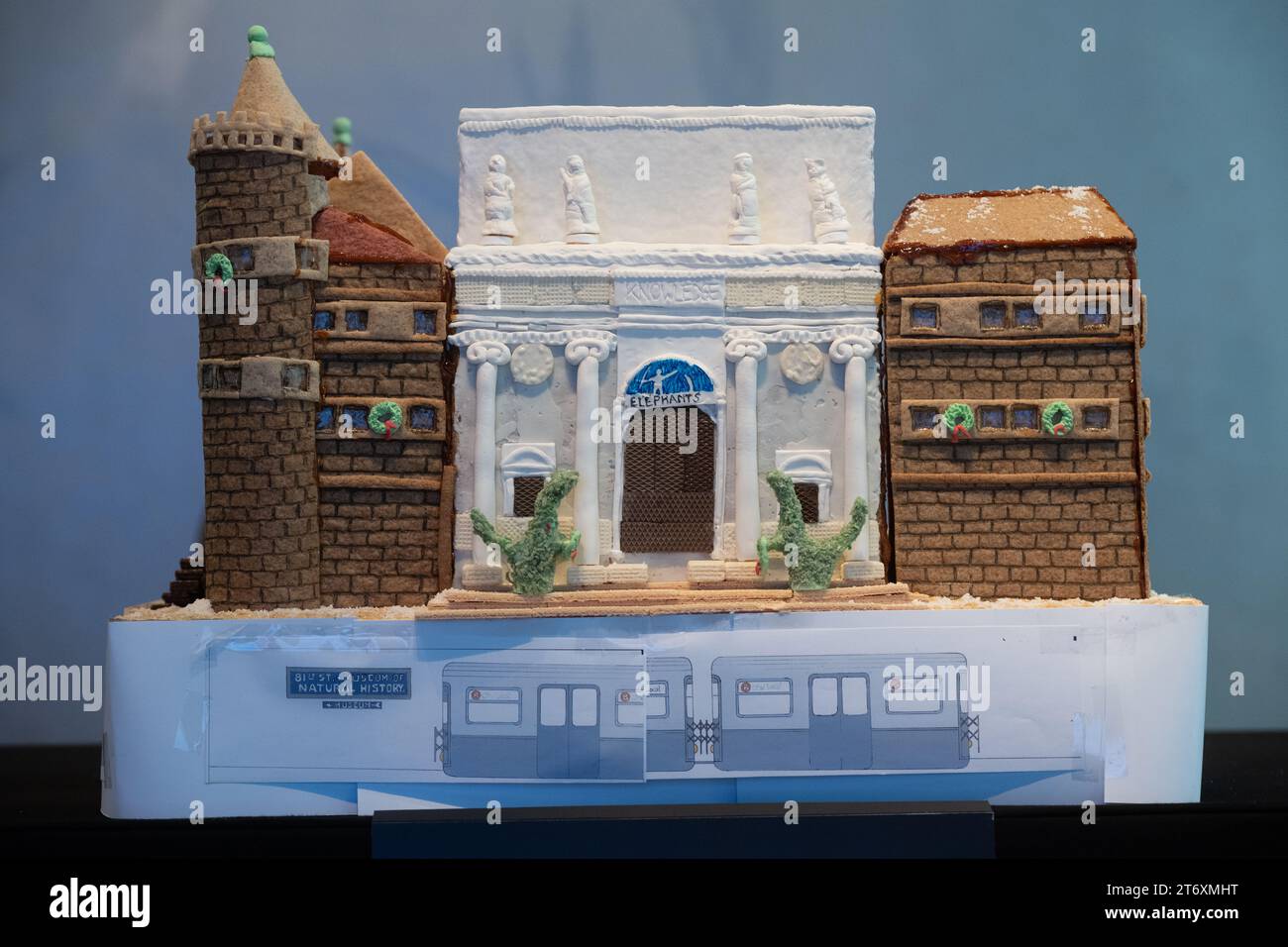 The American Museum of Natural History, re-created in gingerbread, on ...