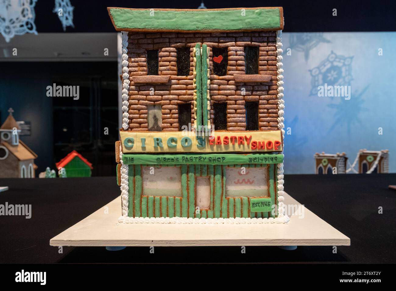 Circo's Pastry Shop, re-created in gingerbread, on display at the ...