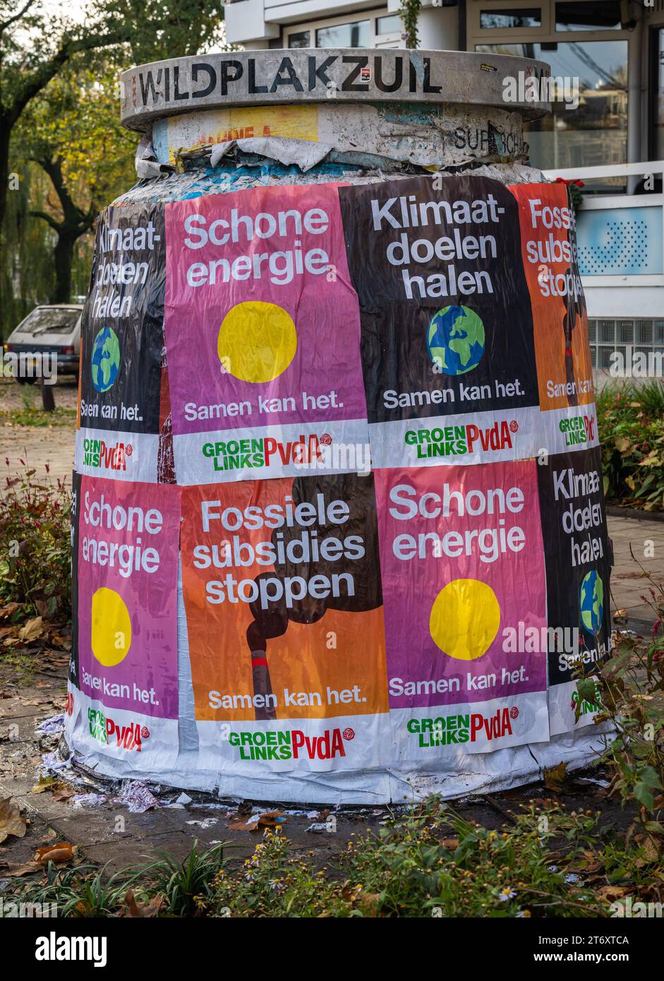 Amsterdam, The Netherlands, 12.11.2023, Posters of dutch political ...
