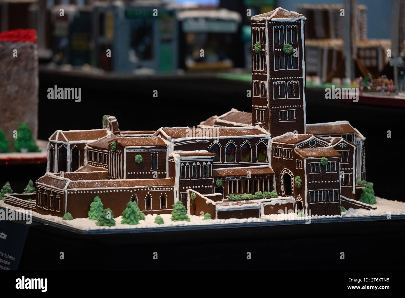 The Met Cloisters, re-created in gingerbread, on display at the ...