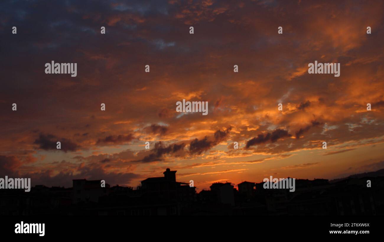 Cityscapes Captured in Backlight Stock Photo - Alamy