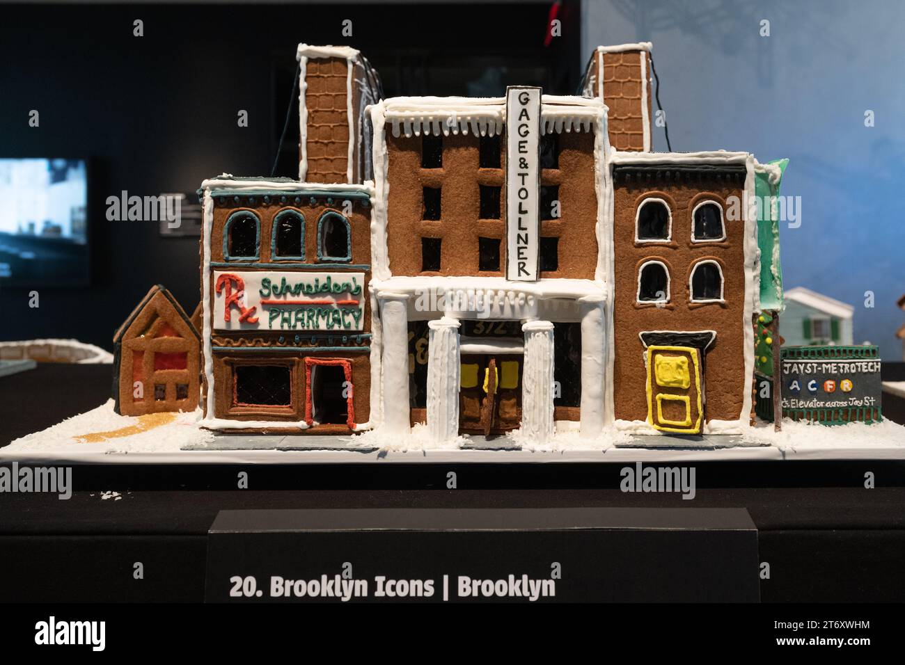 Brooklyn Icons, re-created in gingerbread, on display at the ...