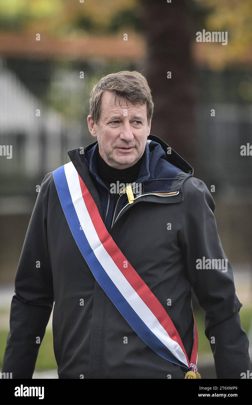 French Senator Yannick Jadot participates in a march against anti ...