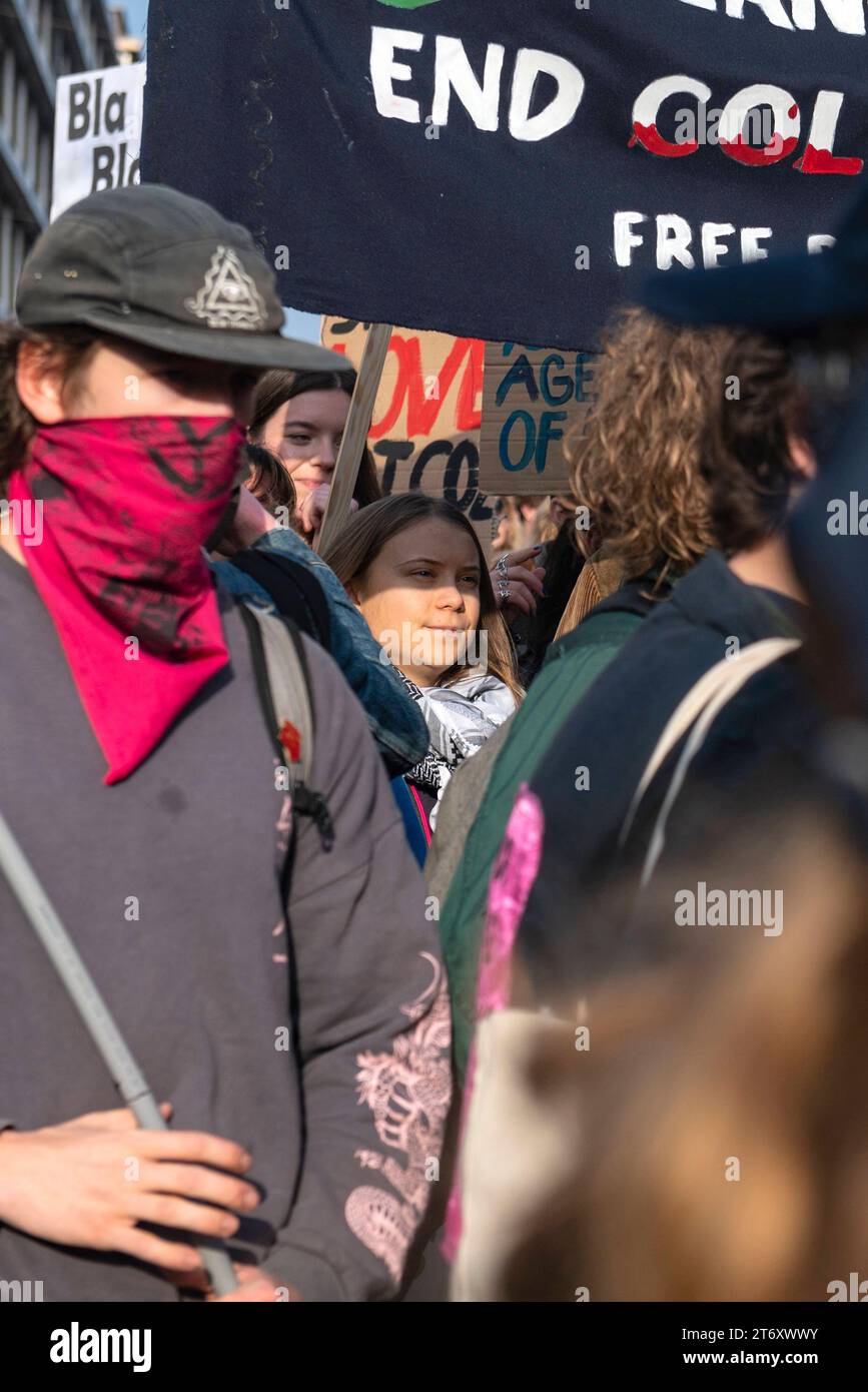 Amsterdam The Netherlands 12th November 2023 Klimaatmars. Climate March ...