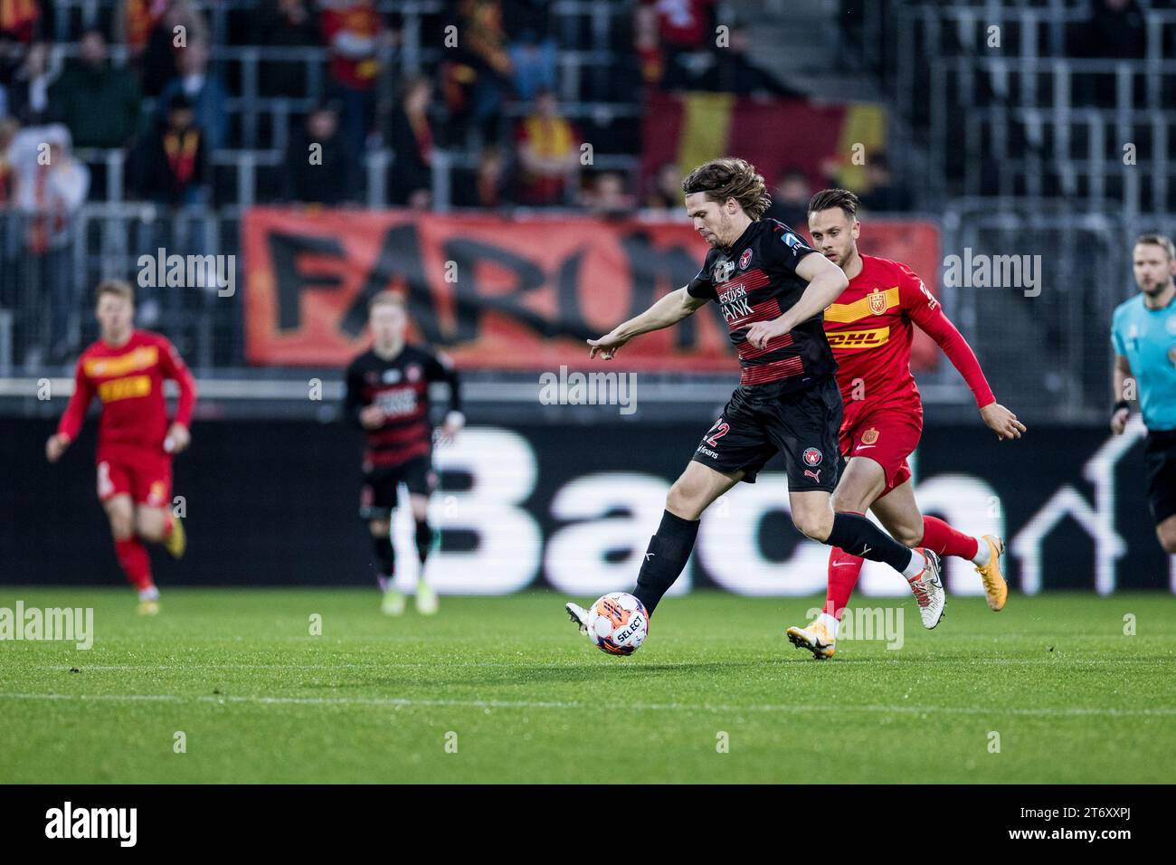 Herning, Denmark. 12th, November 2023. Mads Bech Sorensen (22) of FC ...