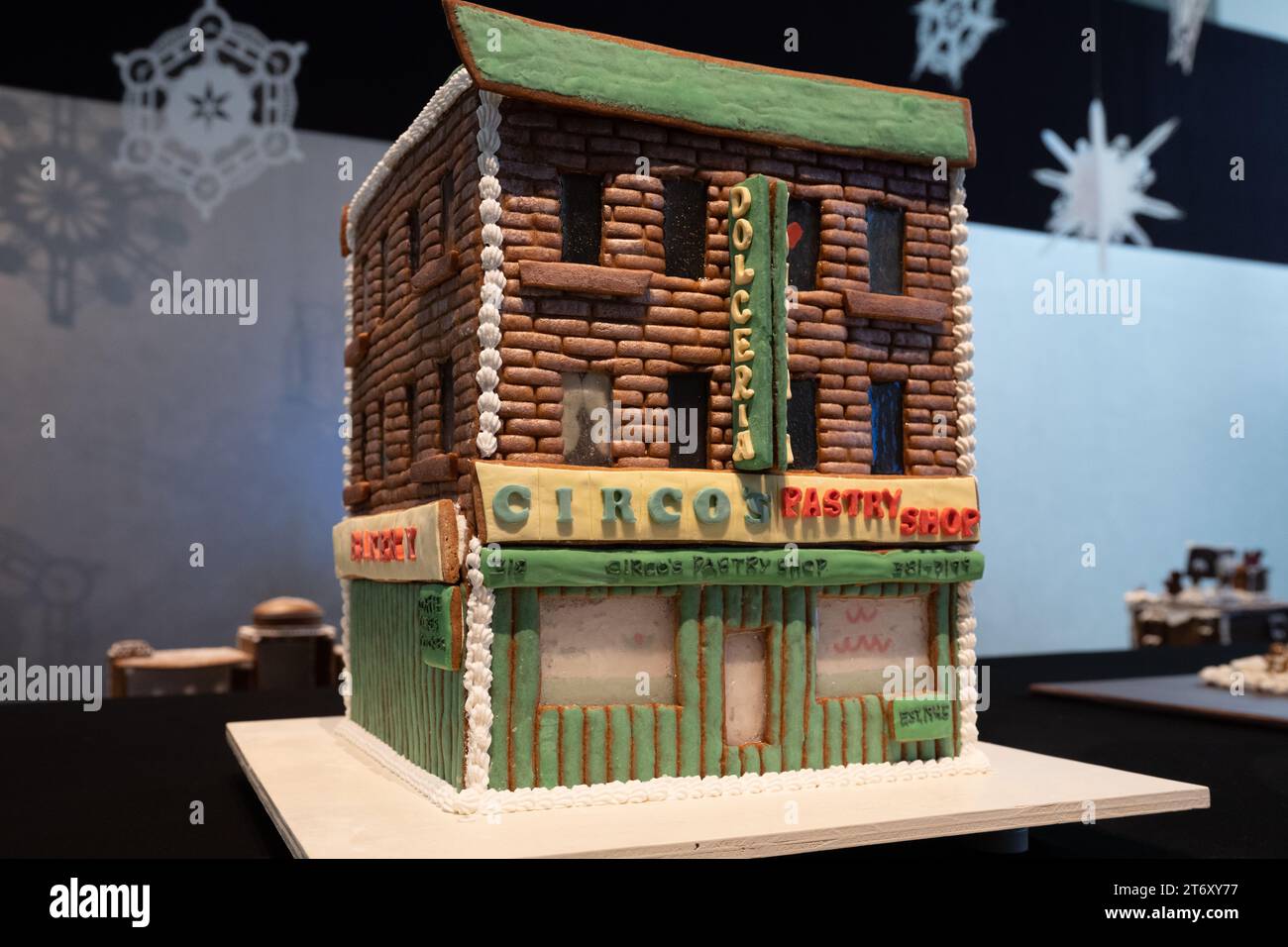 Circo's Pastry Shop, re-created in gingerbread, on display at the ...