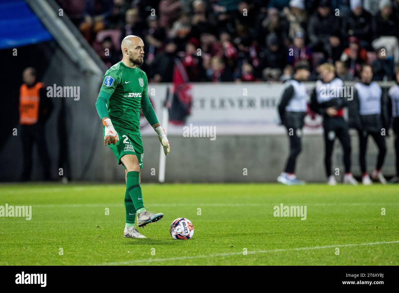 Herning, Denmark. 12th, November 2023. Goalkeeper Carl-Johan Eriksson ...