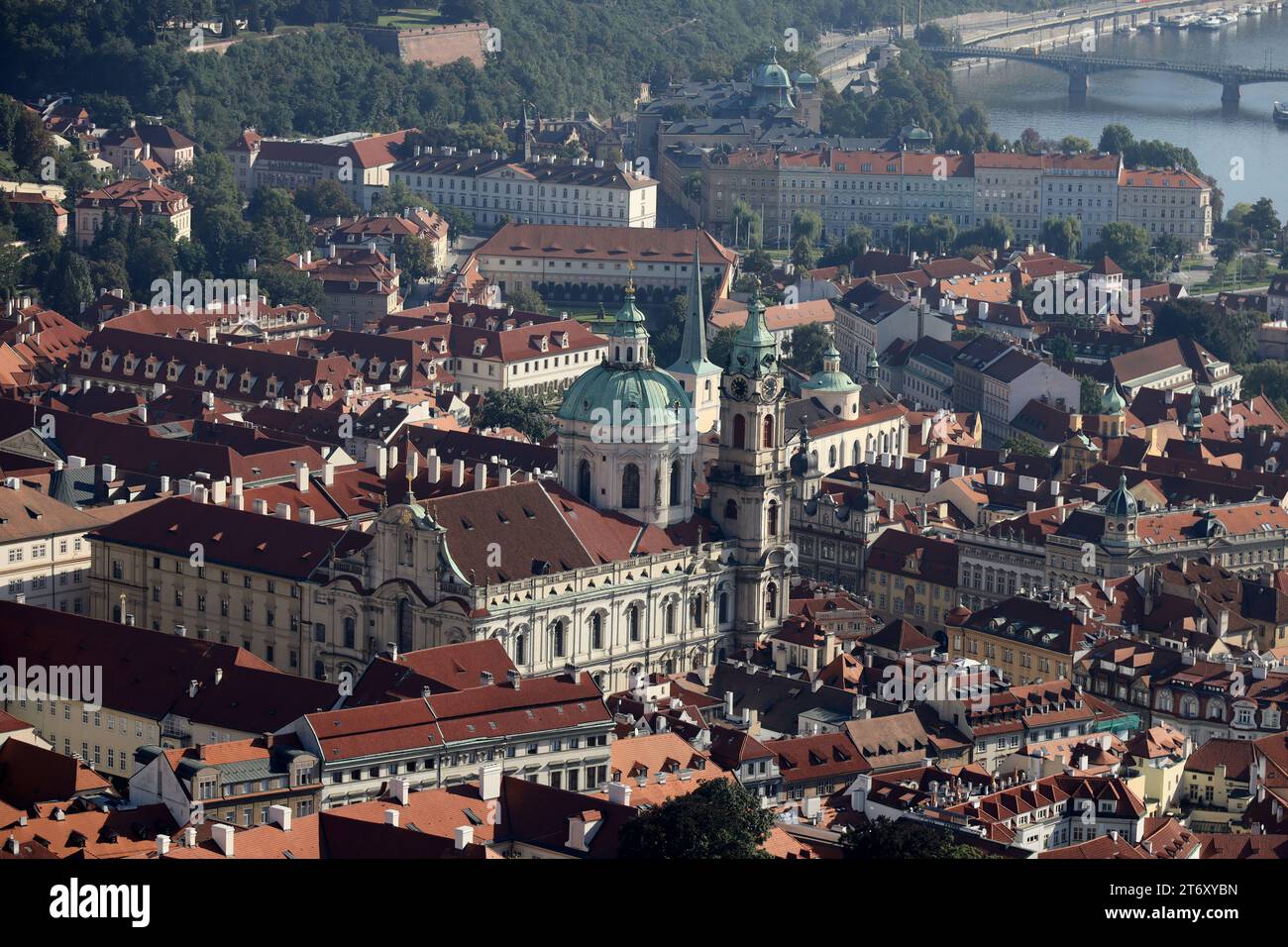 View of prague mala strana prague rooftops skyline old prague hi-res ...