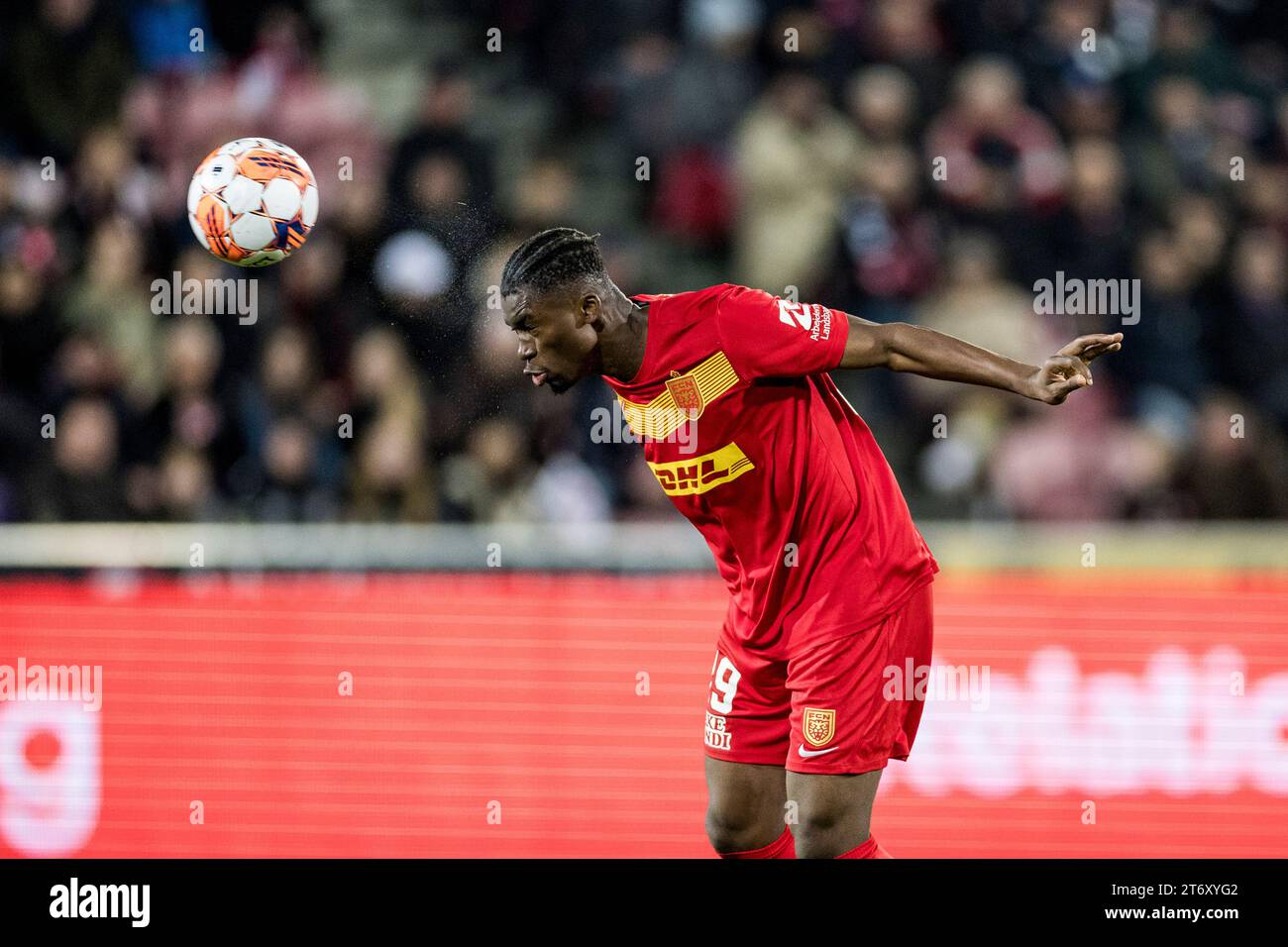 Herning, Denmark. 12th, November 2023. Adamo Nagalo (39) of FC ...