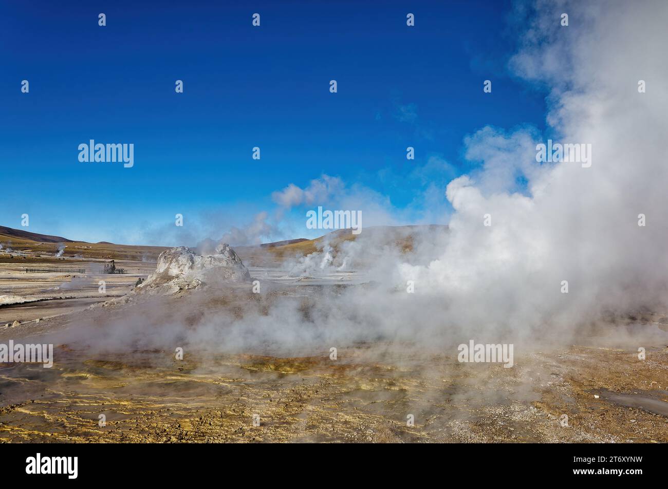 Breathtaking sunrise at Geysers El Tatio in the Atacama Desert - Chile ...