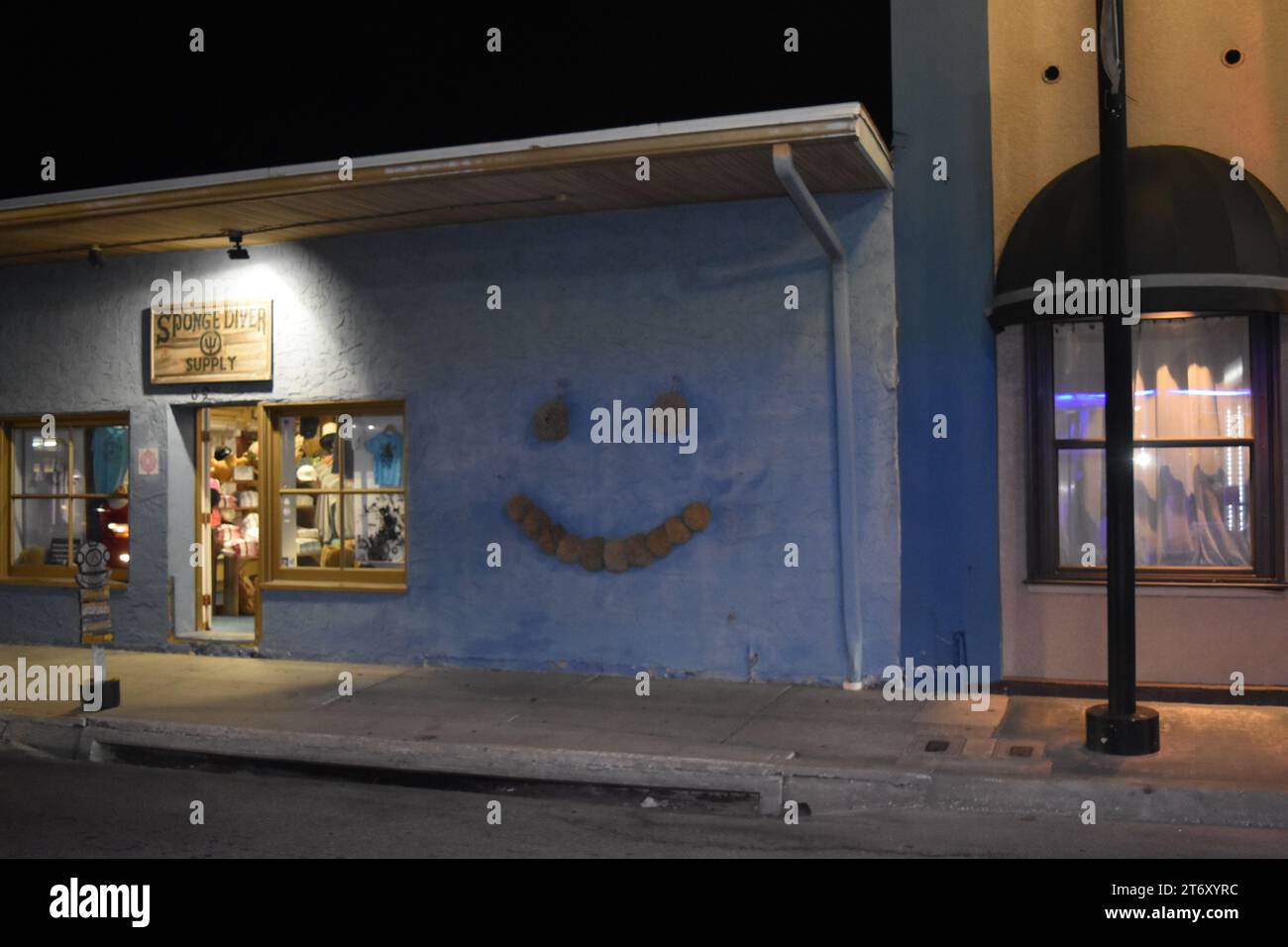 Night Walk in Tarpon Harbor Stock Photo - Alamy