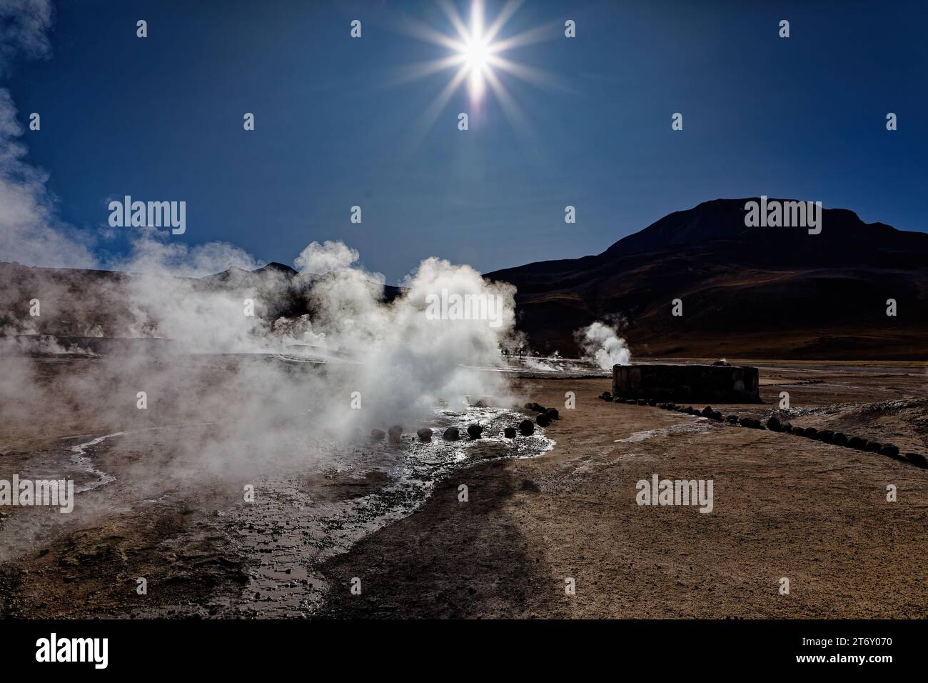 Breathtaking sunrise at Geysers El Tatio in the Atacama Desert - Chile ...