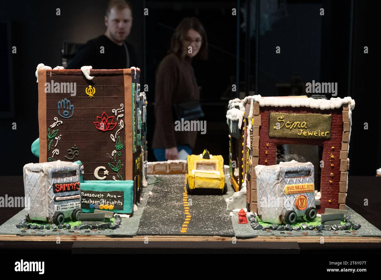 74th Street, Jackson Heights, Queens, re-created in gingerbread, on ...