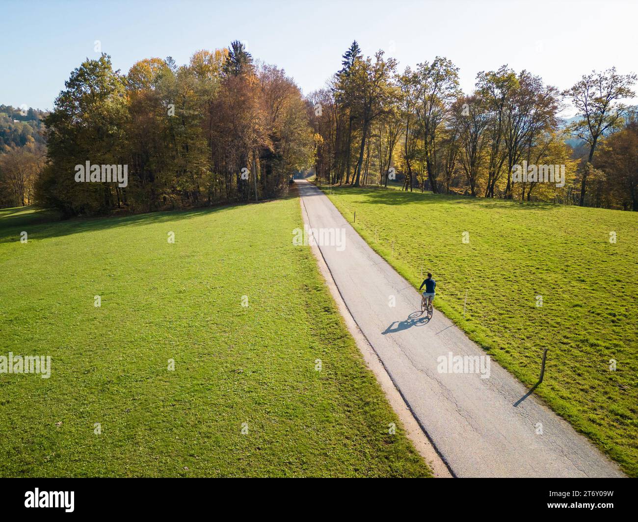 Cycling concept cyclist riding road hi-res stock photography and images ...