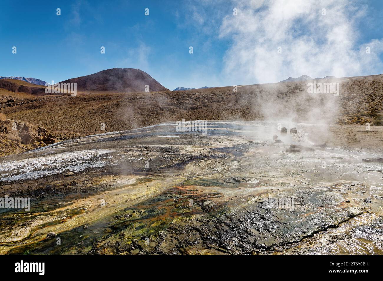 Breathtaking sunrise at Geysers El Tatio in the Atacama Desert - Chile ...