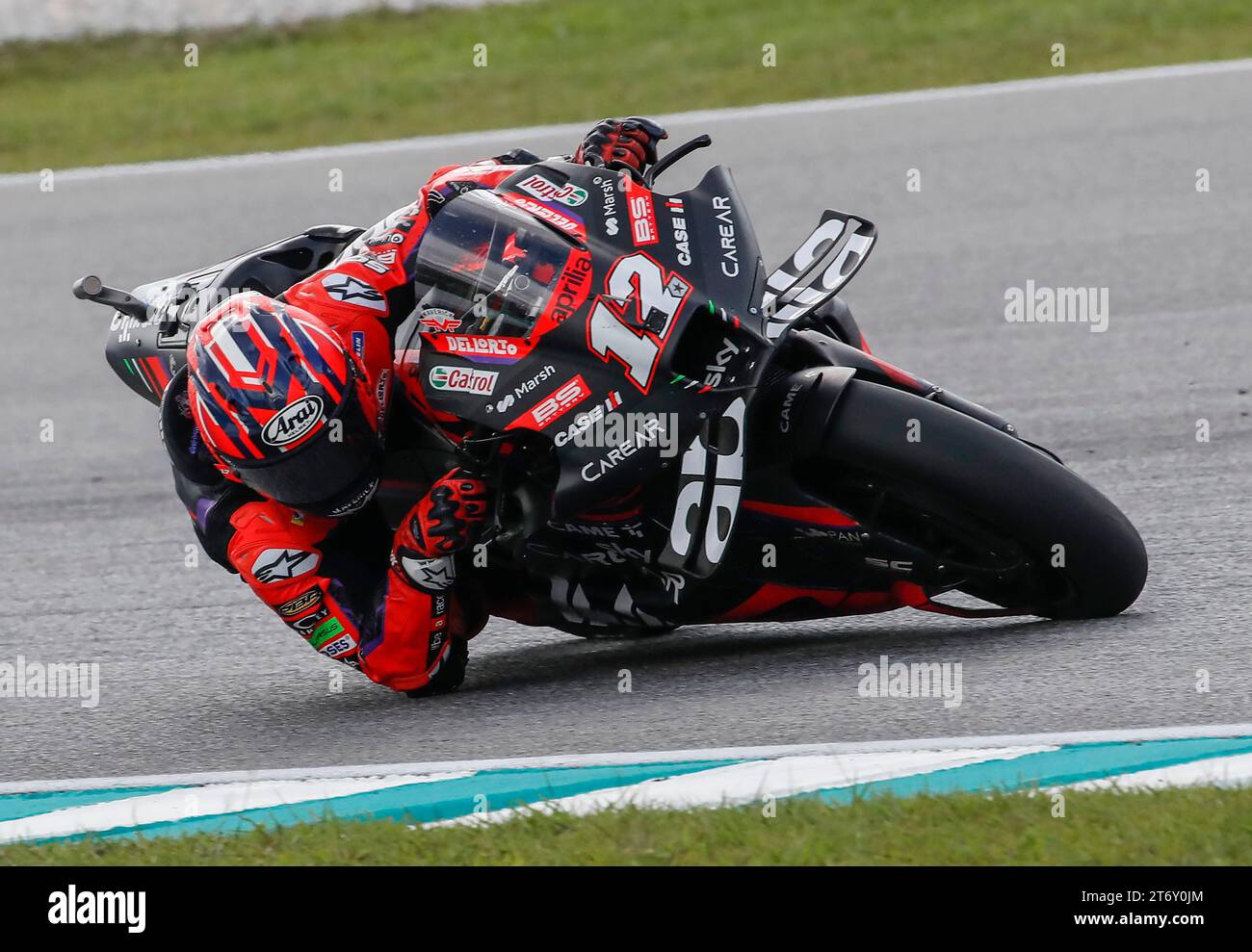 Spanish rider Maverick Vinales of Aprilia Racing in action during the ...