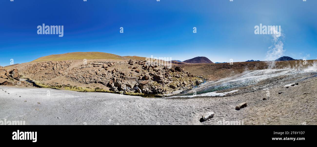 Breathtaking sunrise at Geysers El Tatio in the Atacama Desert - Chile ...