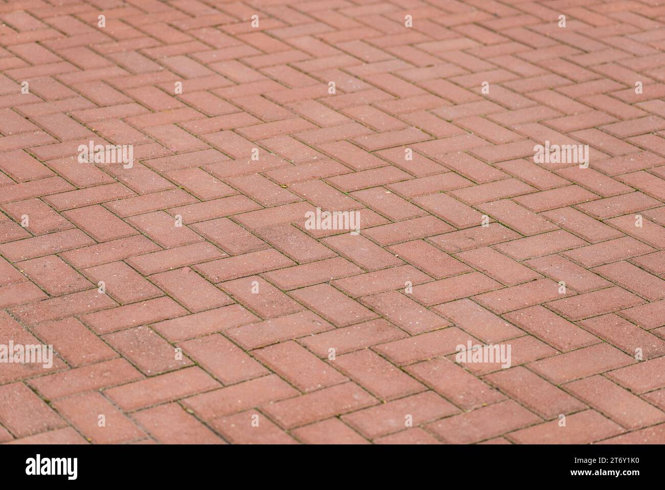 The paving stone red texture Stock Photo - Alamy
