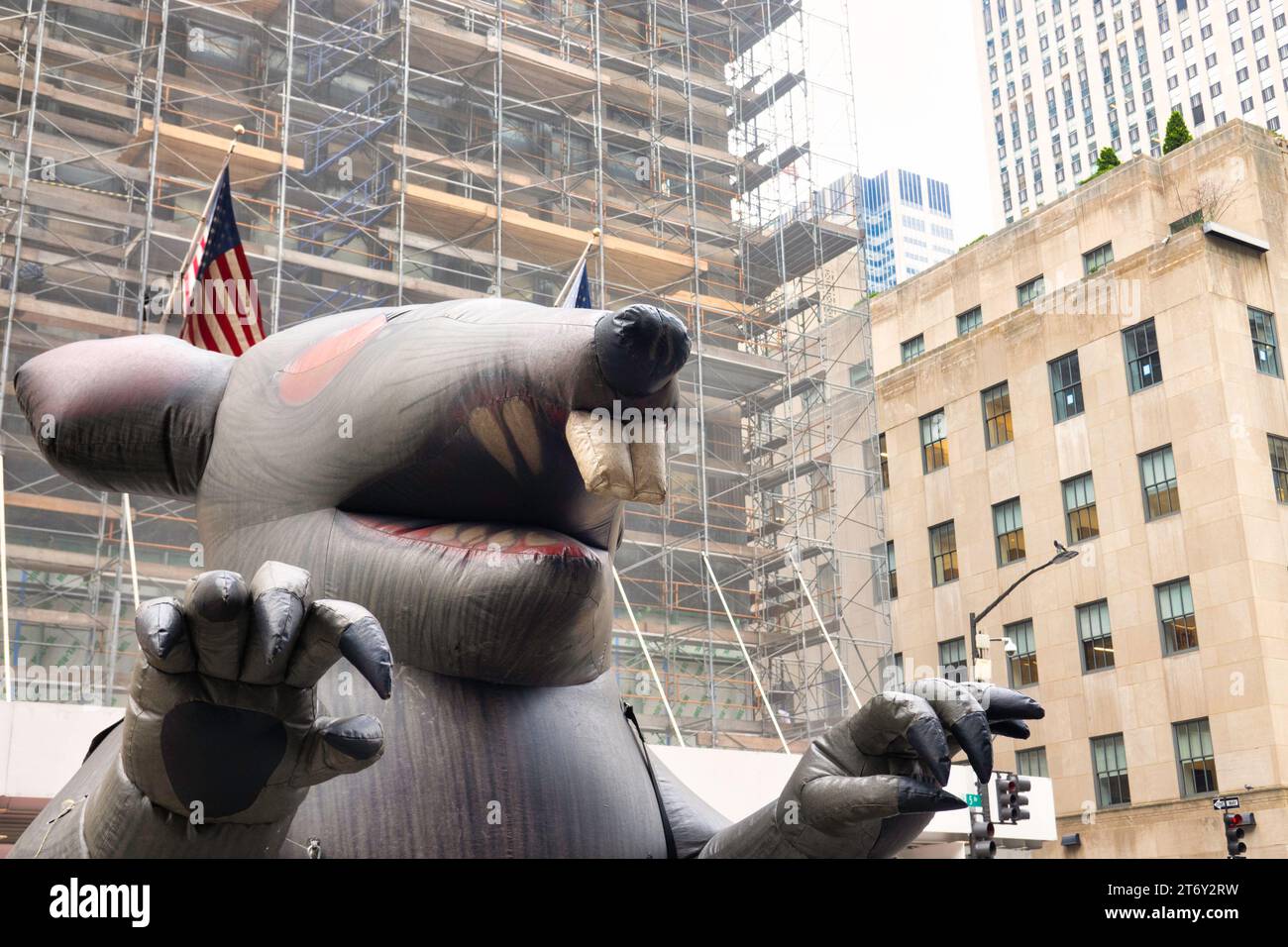 "Scabby" is an Inflatable Giant Rat at Union Demonstrations, New York ...