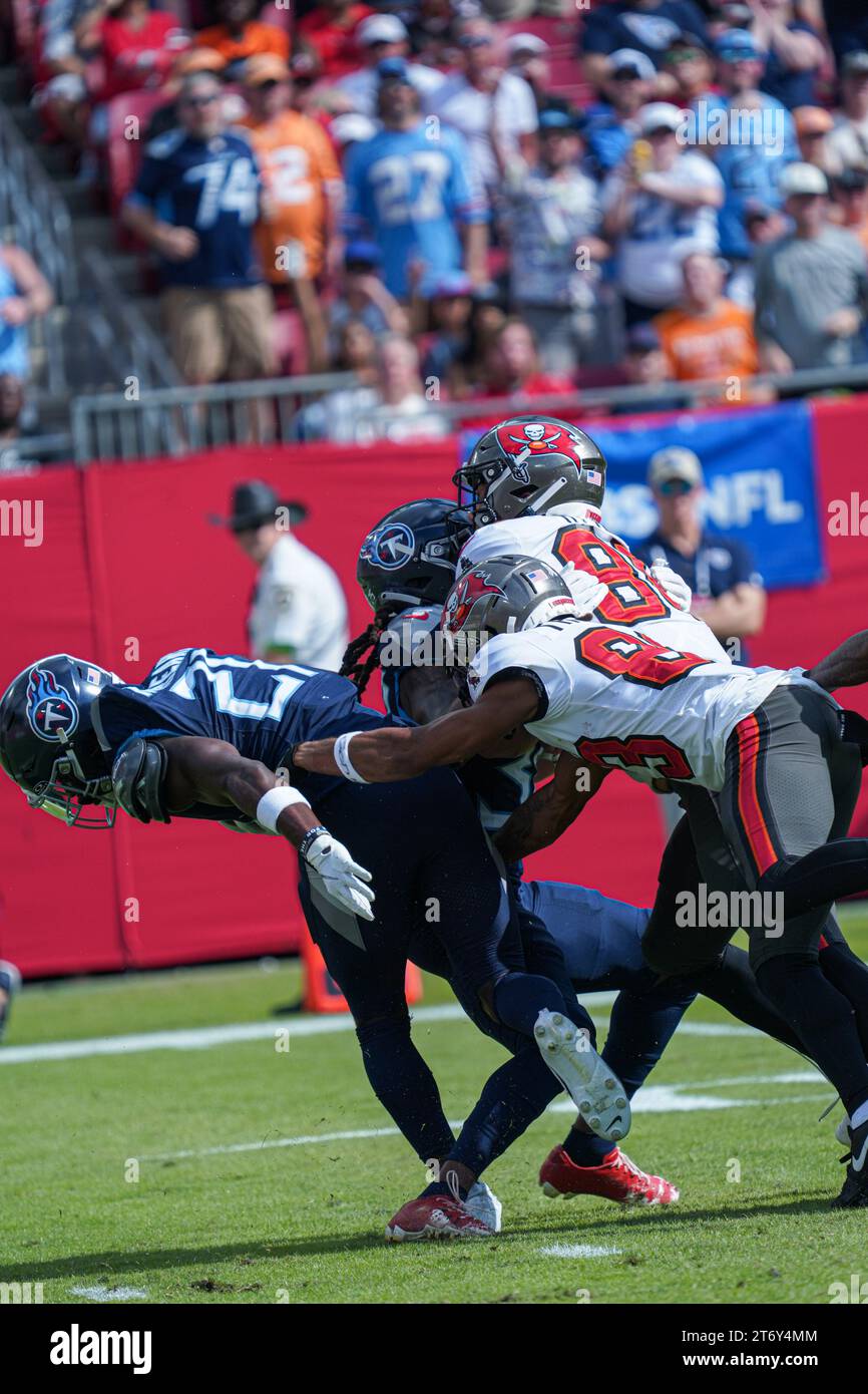 Tampa Bay, Florida, USA, November 12, 2023, Tennessee Titans player ...