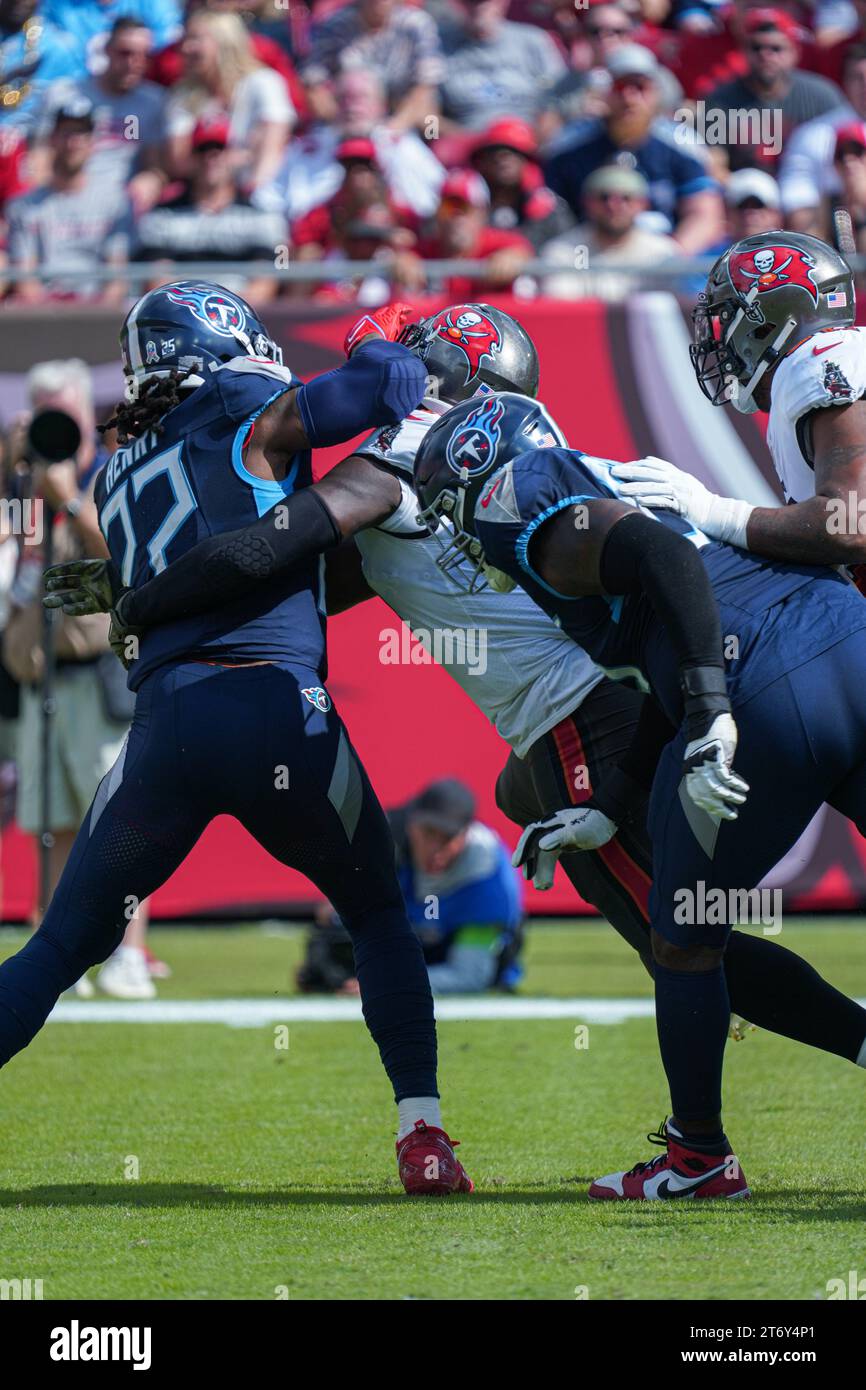 Tampa Bay, Florida, USA, November 12, 2023, Tennessee Titans player ...