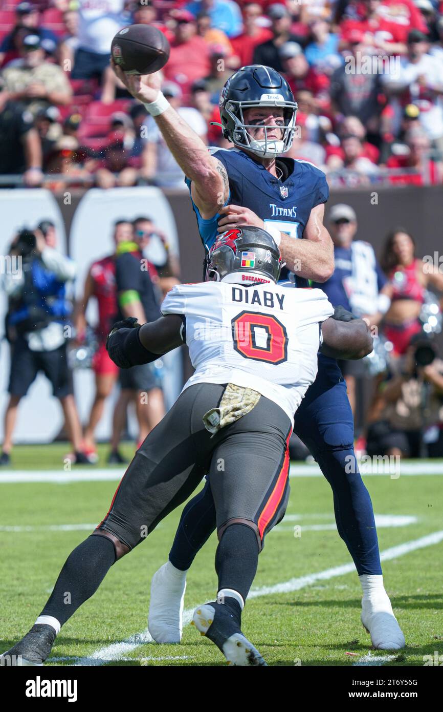 Tampa Bay, Florida, USA, November 12, 2023, Tennessee Titans ...