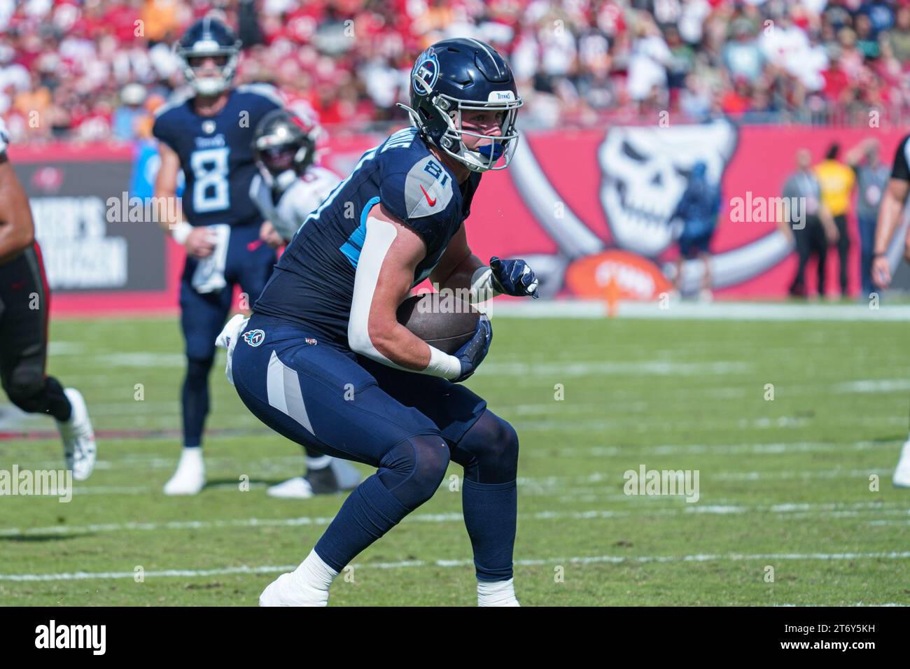 Tampa Bay, Florida, USA, November 12, 2023, Tennessee Titans Tight End ...