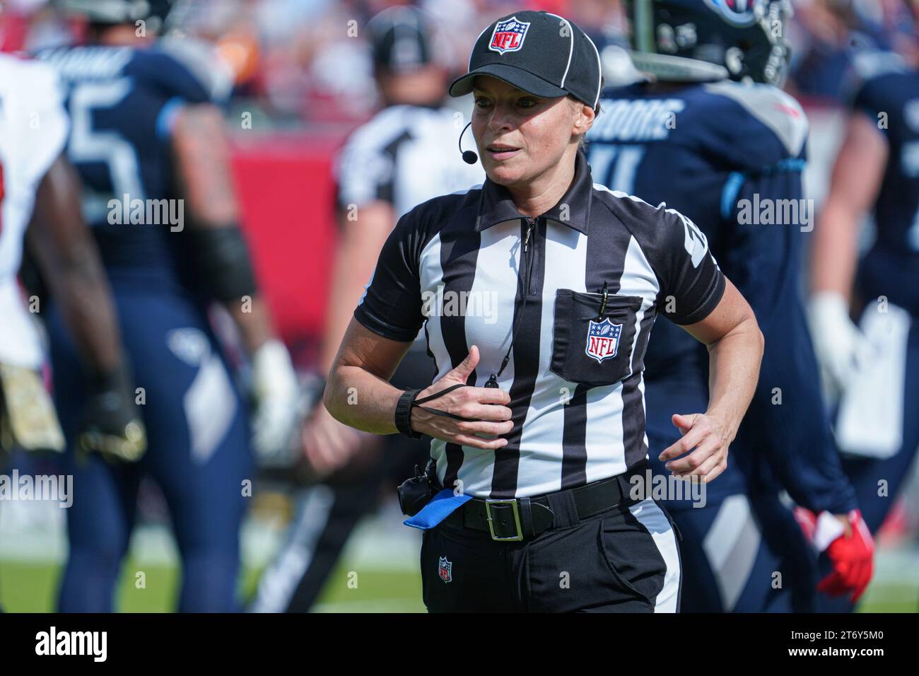 Tampa Bay, Florida, USA, November 12, 2023, Female NFL Referee at ...