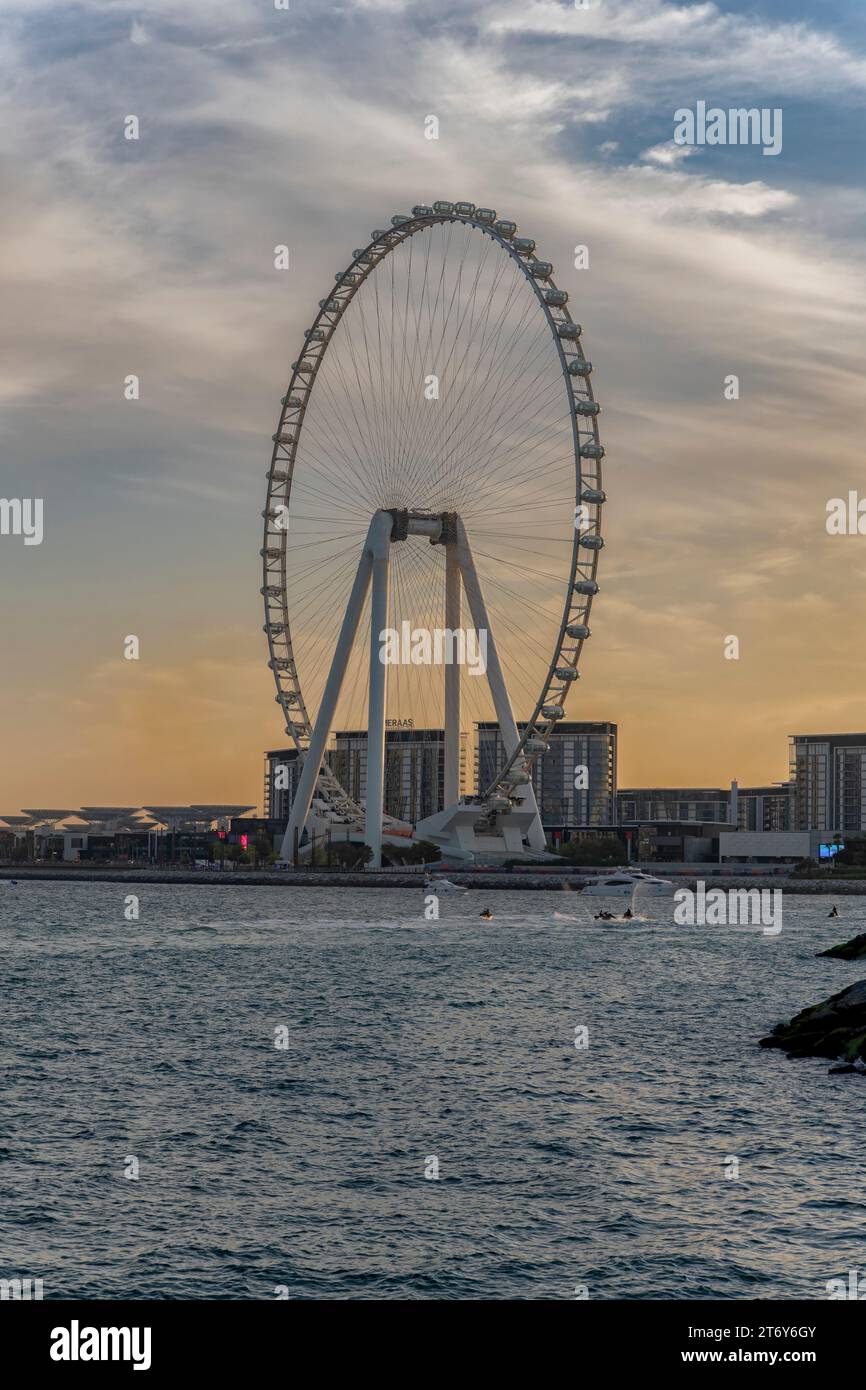 Observation Wheel in Dubai Marina, UAE Stock Photo - Alamy