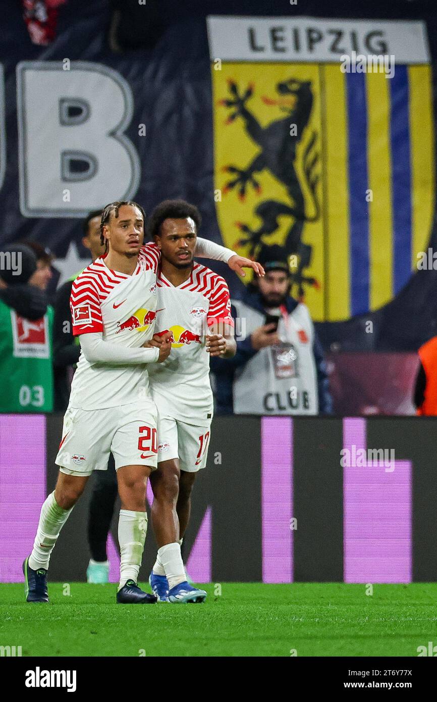 12 November 2023, Saxony, Leipzig: Soccer: Bundesliga, matchday 11, RB ...