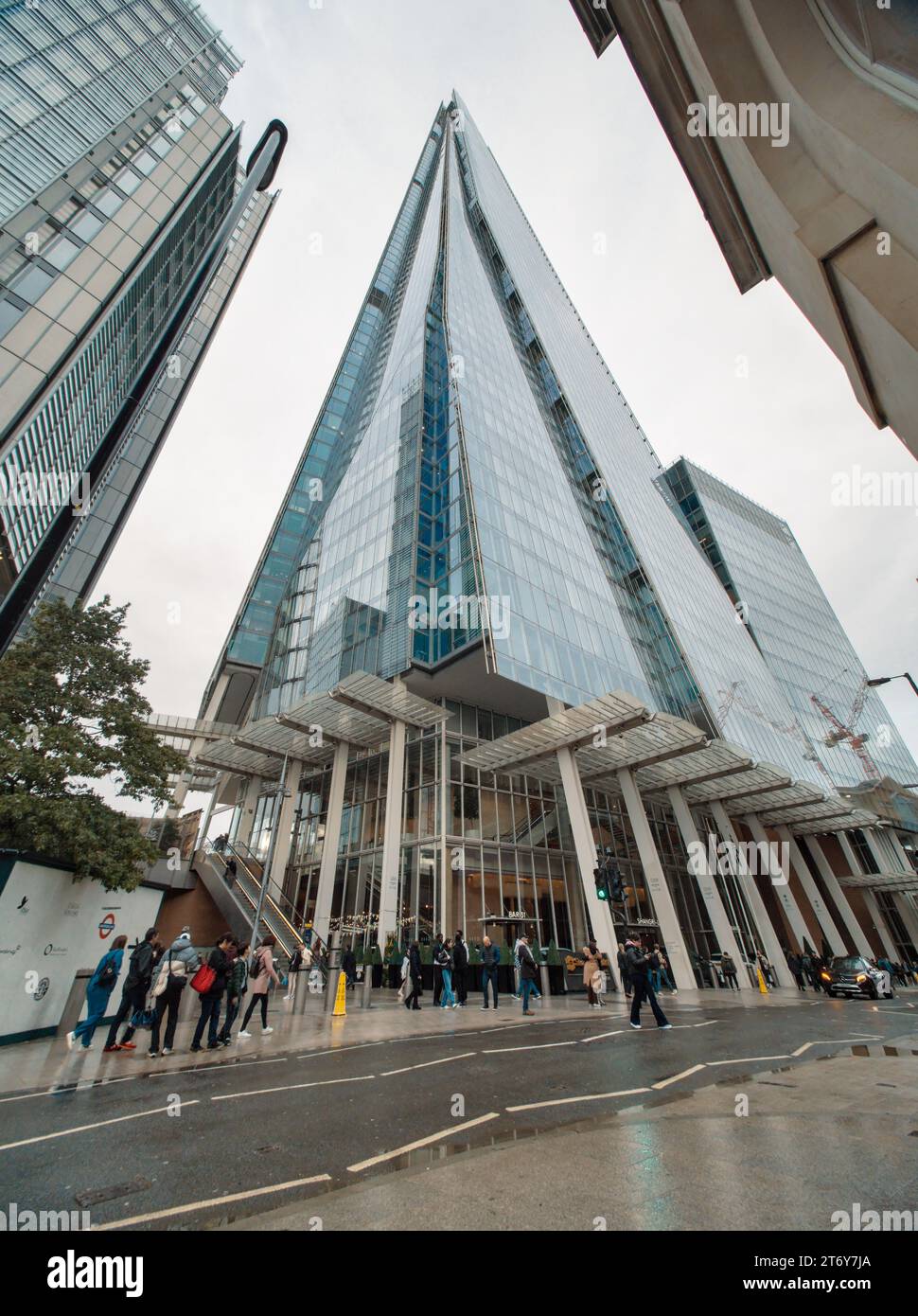 The Shard, London, UK. 21st Oct, 2023. Abstract angled Photo of the ...